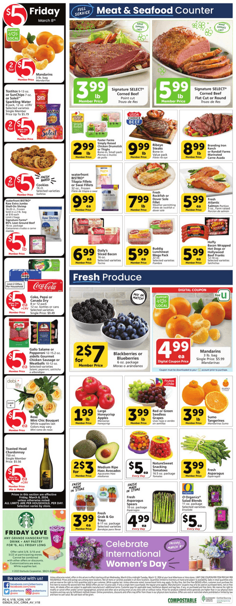 Vons Weekly Ad Mar 06 – Mar 12, 2024