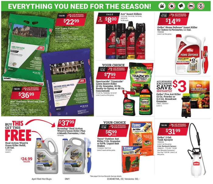 ACE Hardware Monthly Ad Apr 01 – Apr 30, 2024