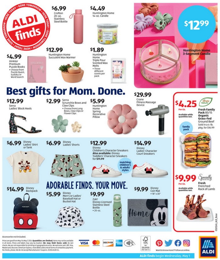 ALDI Sneak Peek In-Store Weekly Ad May 01 – May 07, 2024 (Mother's Day ...