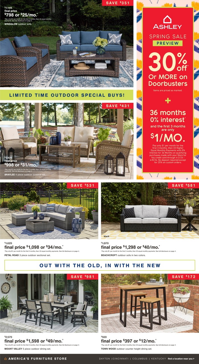 Ashley Furniture HomeStore Weekly Ad Apr 02 – Apr 08, 2024