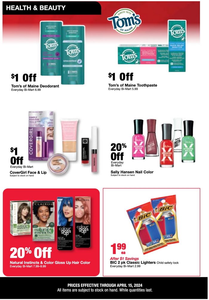 Bi-Mart Weekly Ad Apr 09 – Apr 15, 2024