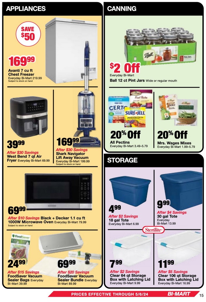 Bi-Mart Weekly Ad Apr 23 – May 06, 2024