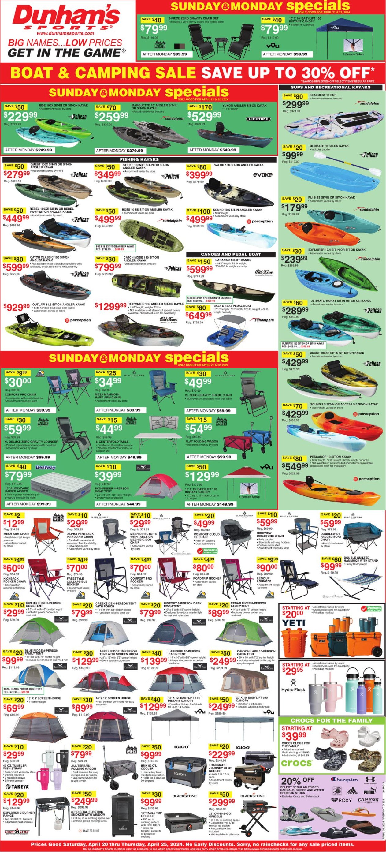 Dunham's Sports Weekly Ad Apr 20 – Apr 25, 2024
