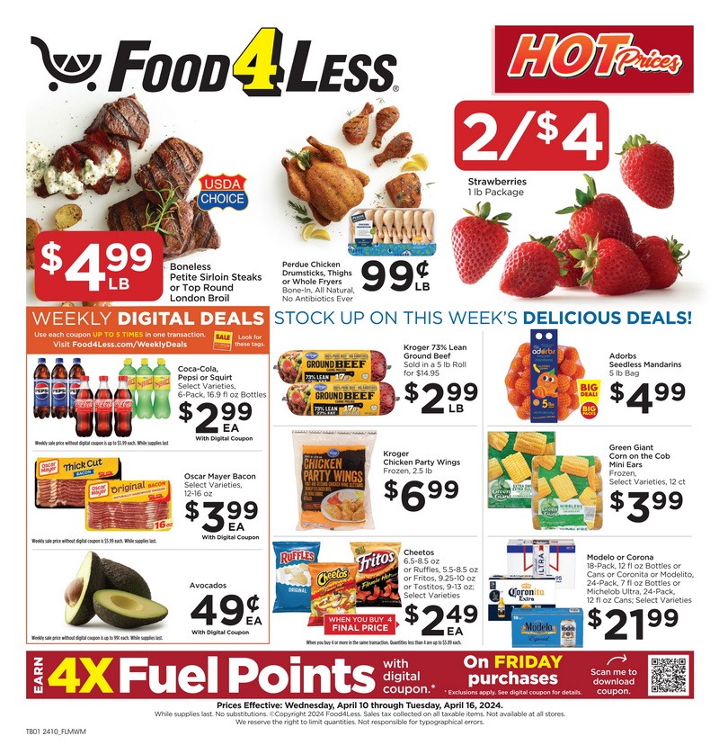 Food 4 Less Weekly Ad Apr 10 – Apr 16, 2024