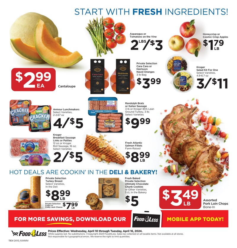Food 4 Less Weekly Ad Apr 10 – Apr 16, 2024