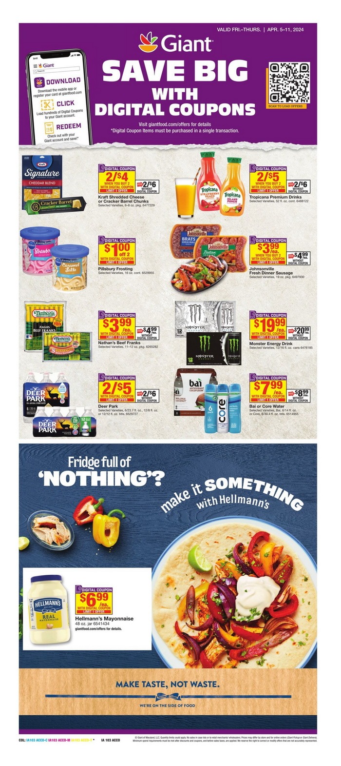 Giant Food Weekly Ad Apr 05 – Apr 11, 2024