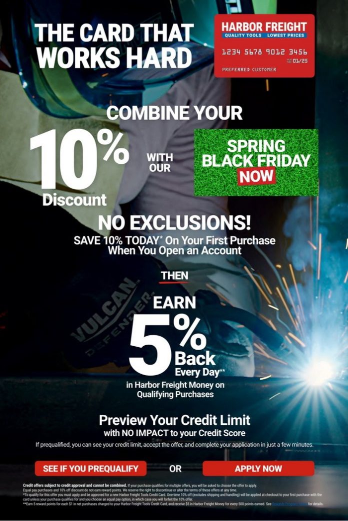 Harbor Freight Spring Black Friday Sale Apr 08 – Apr 15, 2024
