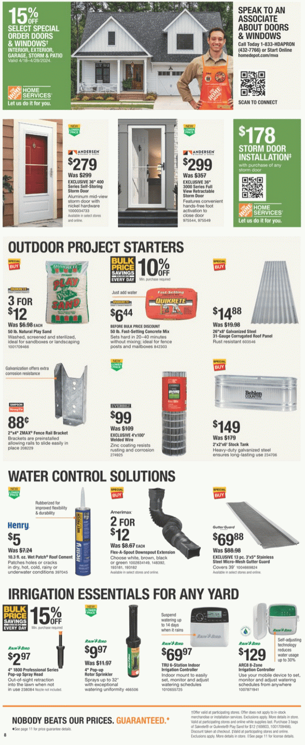 Home Depot Spring Event Apr 18 – Apr 28, 2024