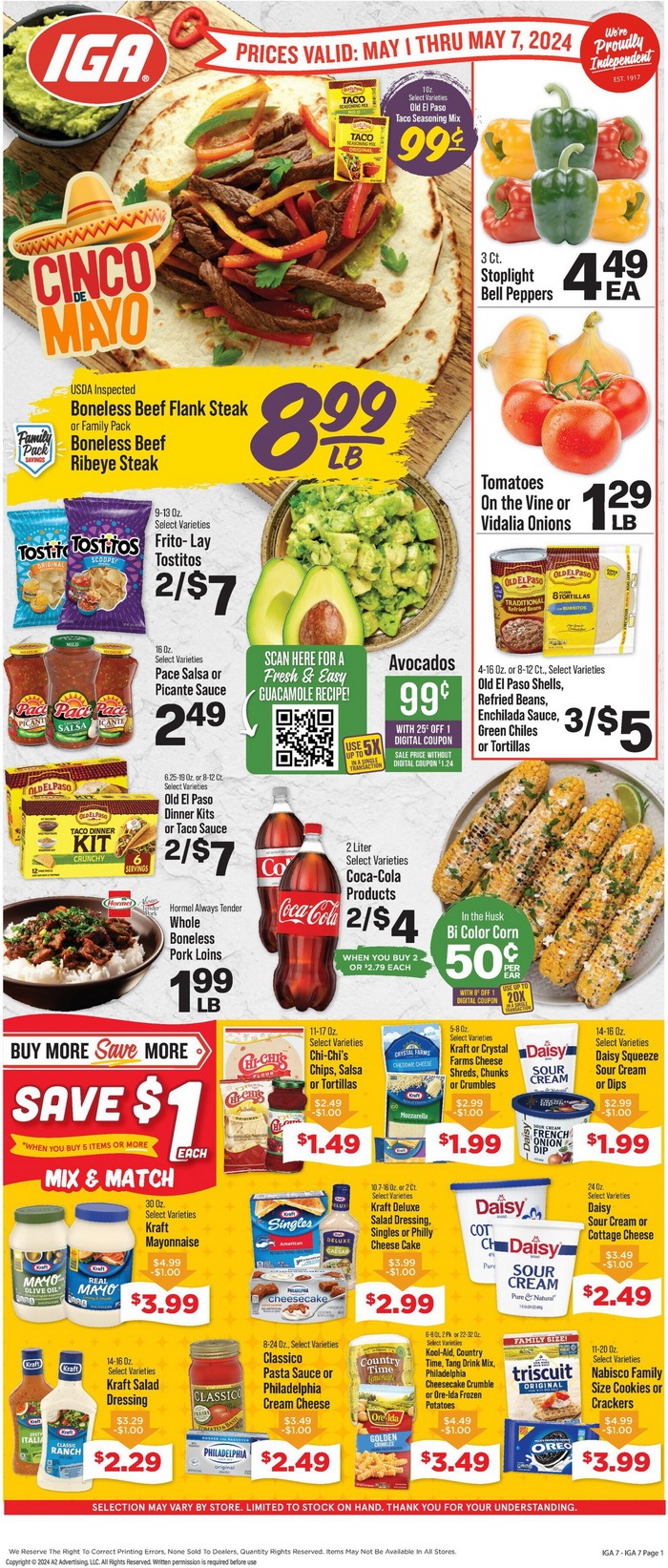 IGA Weekly Ad May 01 – May 07, 2024