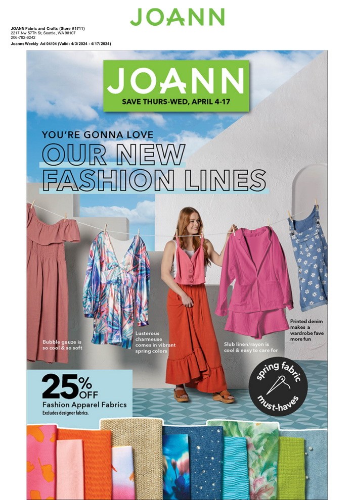Jo-Ann Weekly Ad Apr 04 – Apr 17, 2024