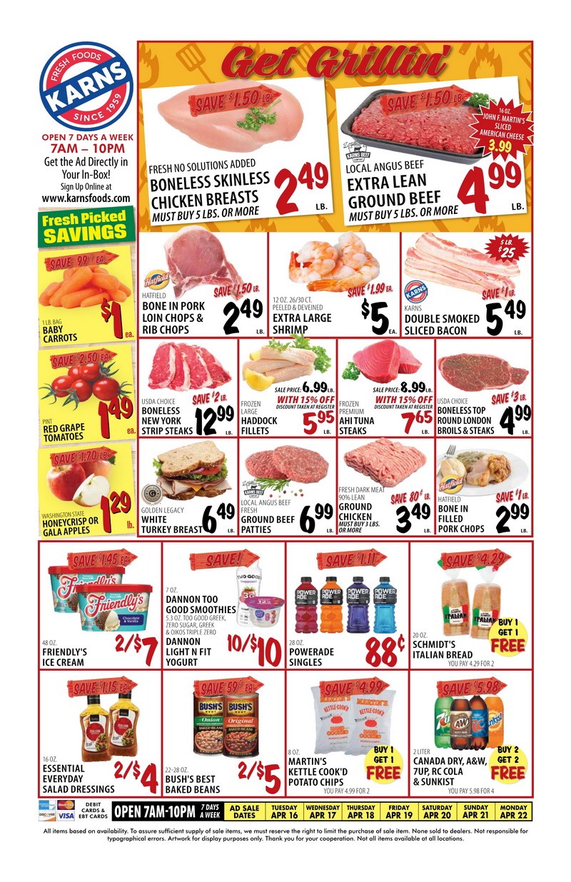 Karns Quality Foods Weekly Ad Apr 16 – Apr 22, 2024