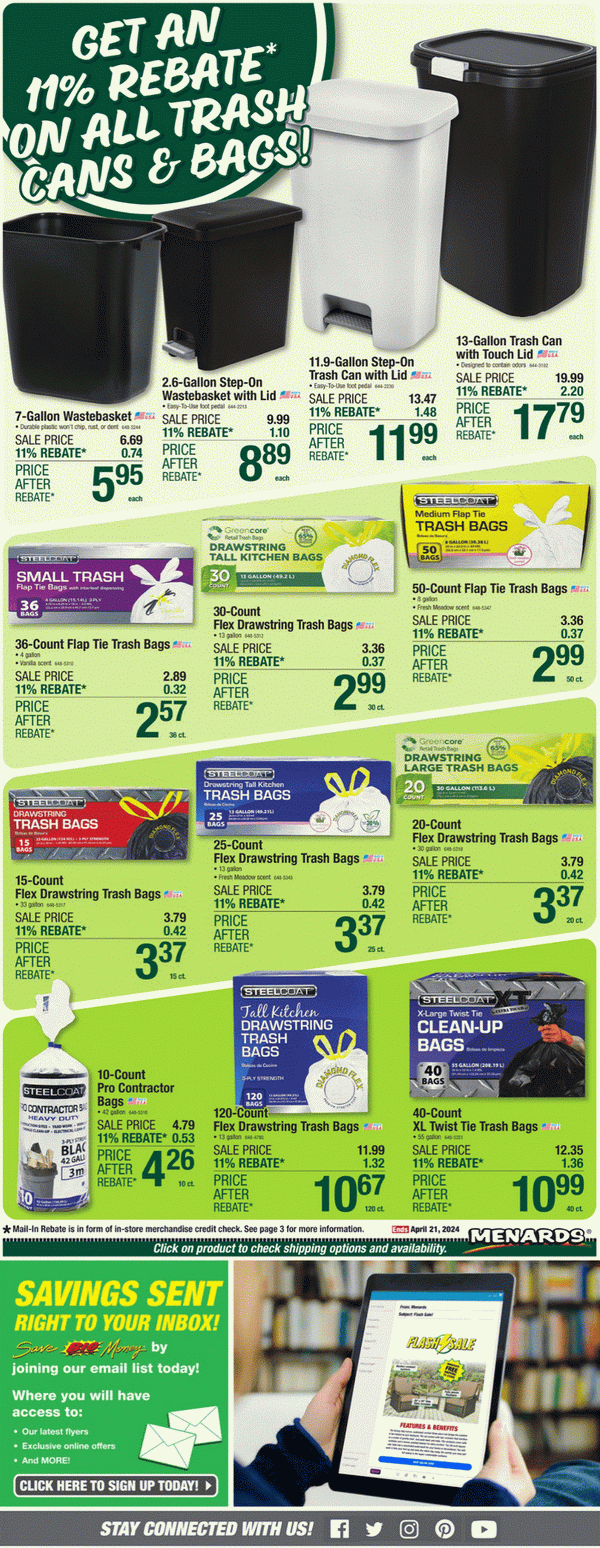 Menards Home Essential Ad Apr 11 – Apr 21, 2024