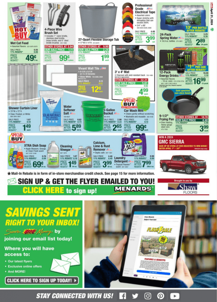 Menards Weekly Ad Apr 11 – Apr 21, 2024