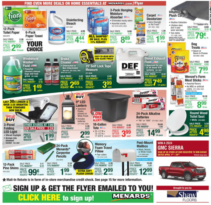 Menards Weekly Ad Apr 18 – Apr 28, 2024