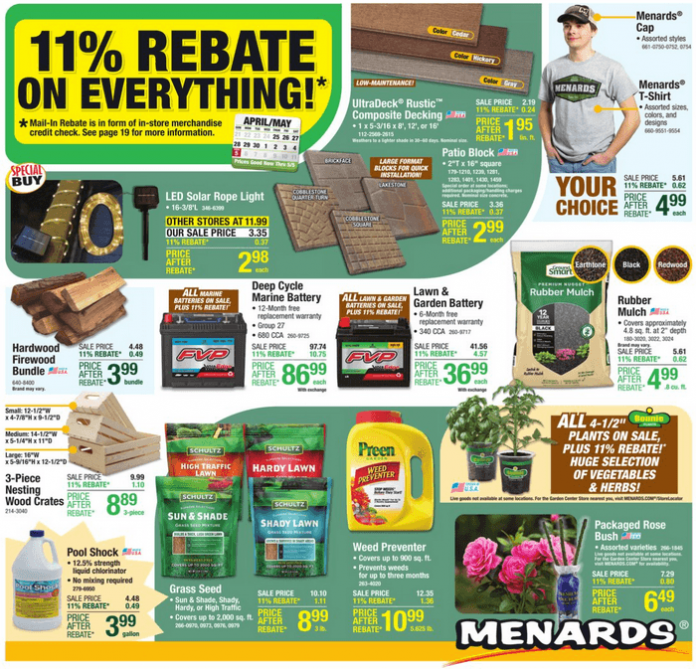 Menards Weekly Ad Apr 25 – May 05, 2024