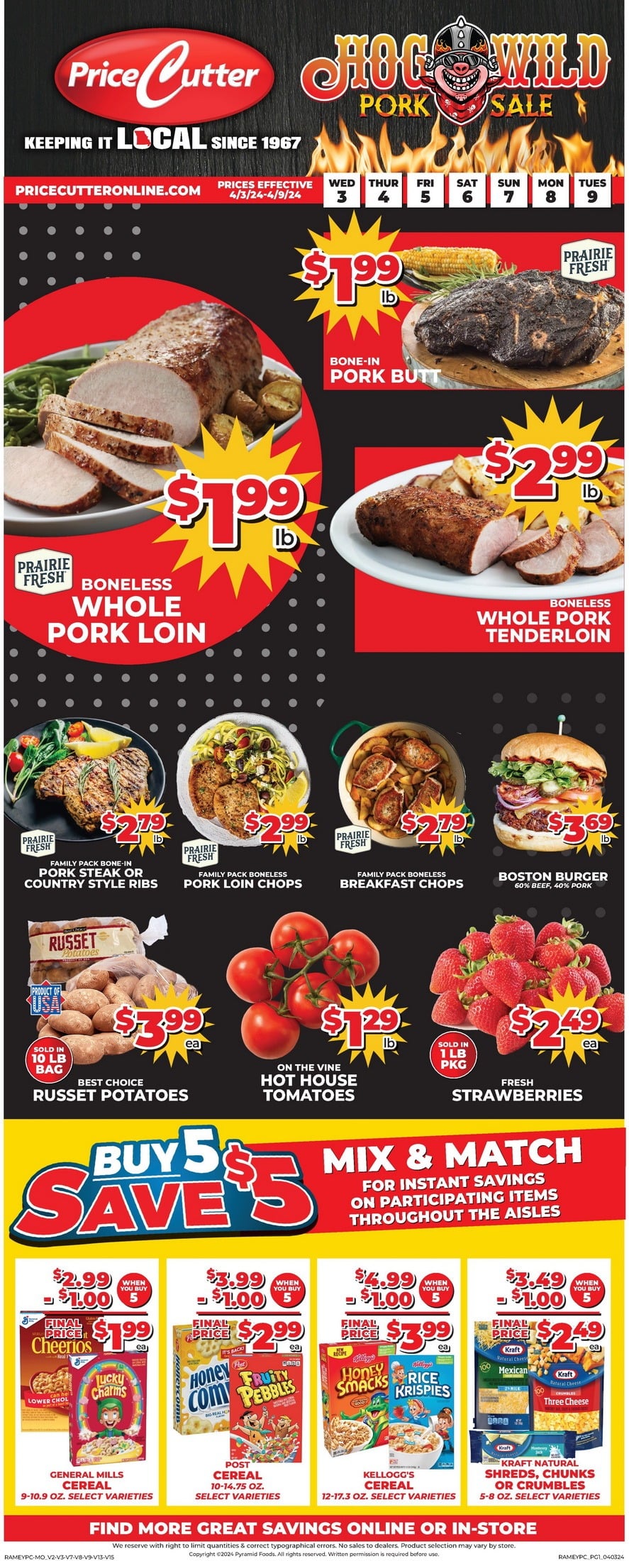 Price Cutter Weekly Ad Apr 03 – Apr 09, 2024