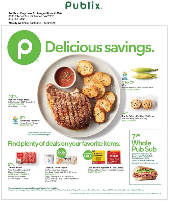 Publix Weekly Ad Apr 24 – Apr 30, 2024