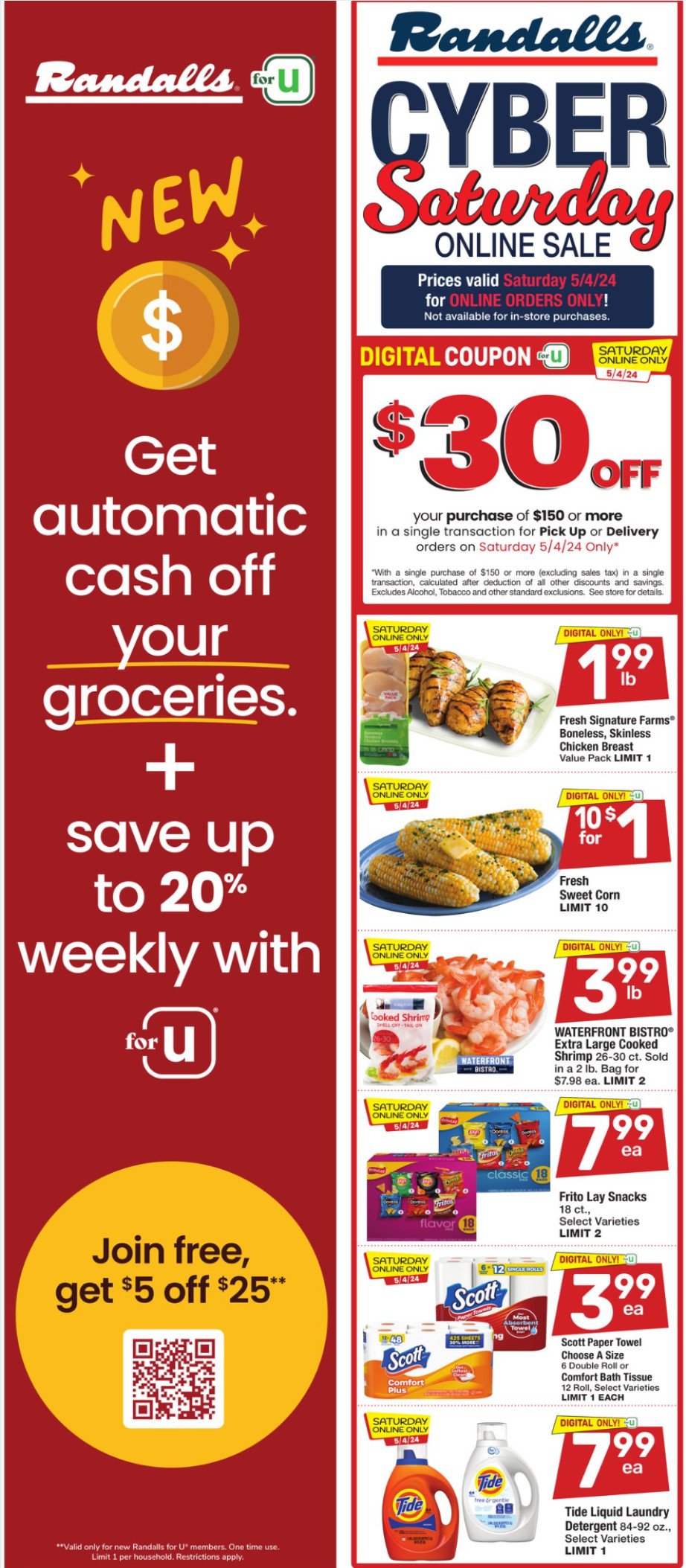 Randalls Weekly Ad May 01 – May 07, 2024