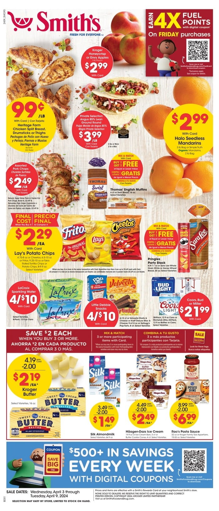 Smith's Food and Drug Weekly Ad Apr 03 – Apr 09, 2024
