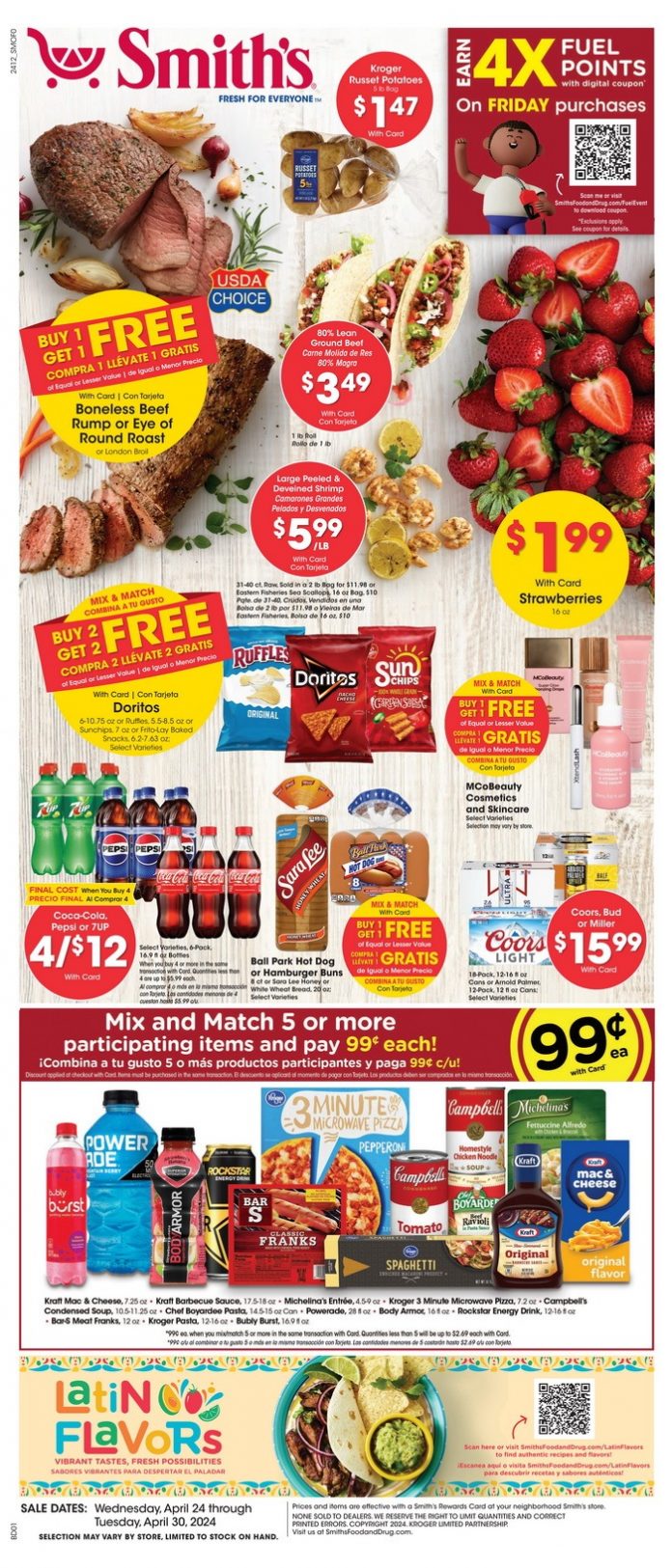 Smith's Food and Drug Weekly Ad Apr 24 – Apr 30, 2024