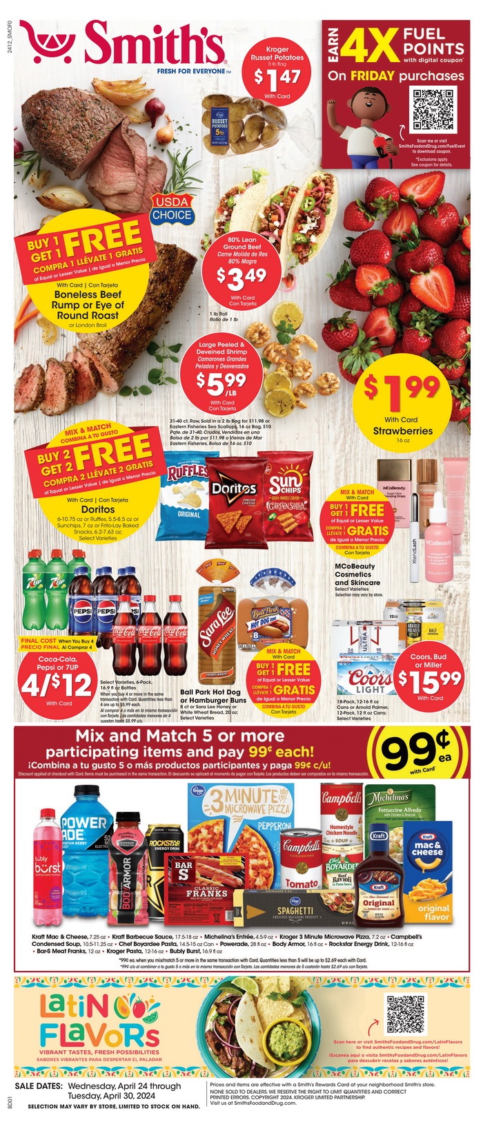 Smith's Food and Drug Weekly Ad Apr 24 – Apr 30, 2024