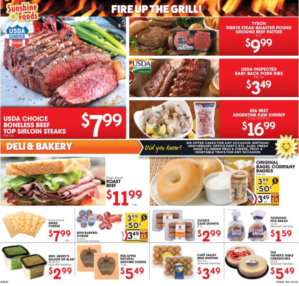 Sunshine Foods Weekly Ad Apr 17 – Apr 23, 2024
