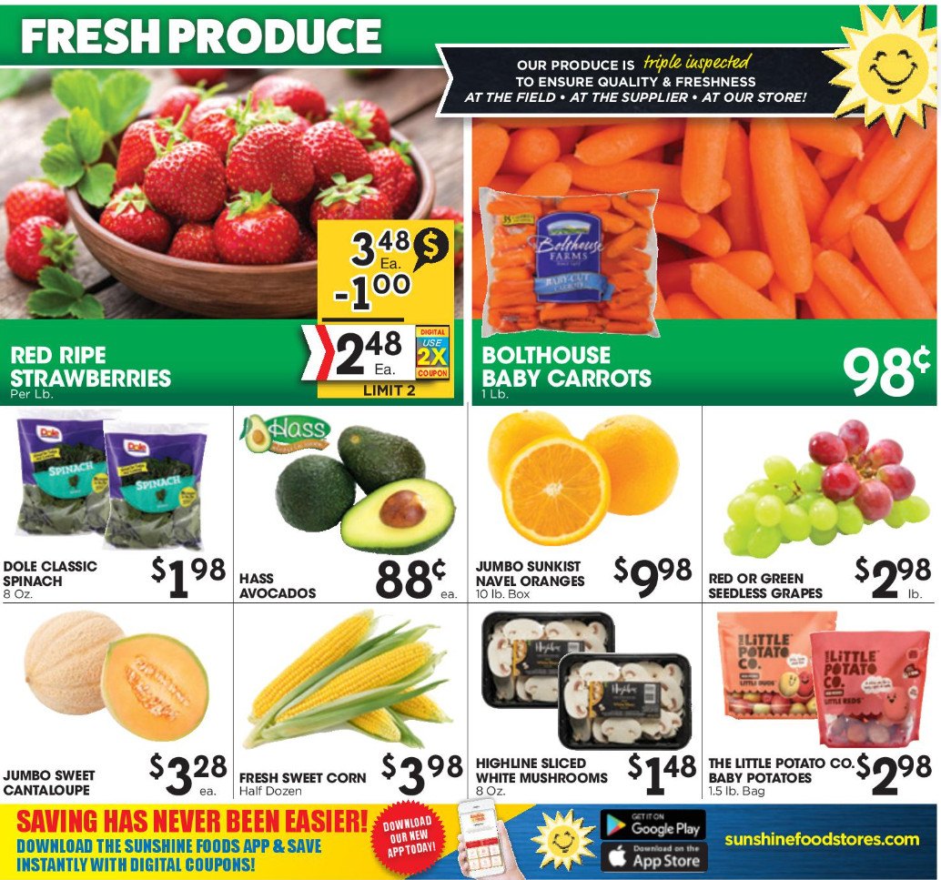 Sunshine Foods Weekly Ad Apr 17 – Apr 23, 2024