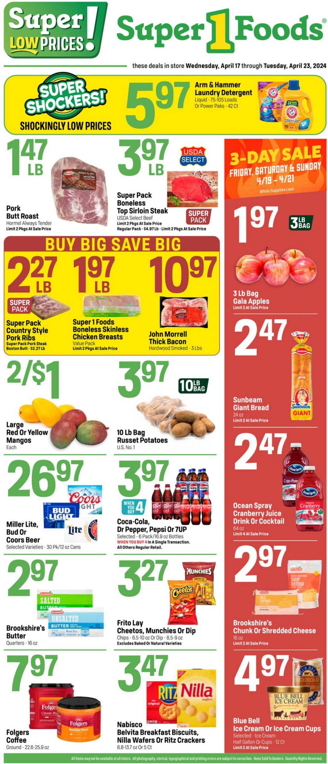 Super 1 Foods Weekly Ad Apr 17 – Apr 23, 2024