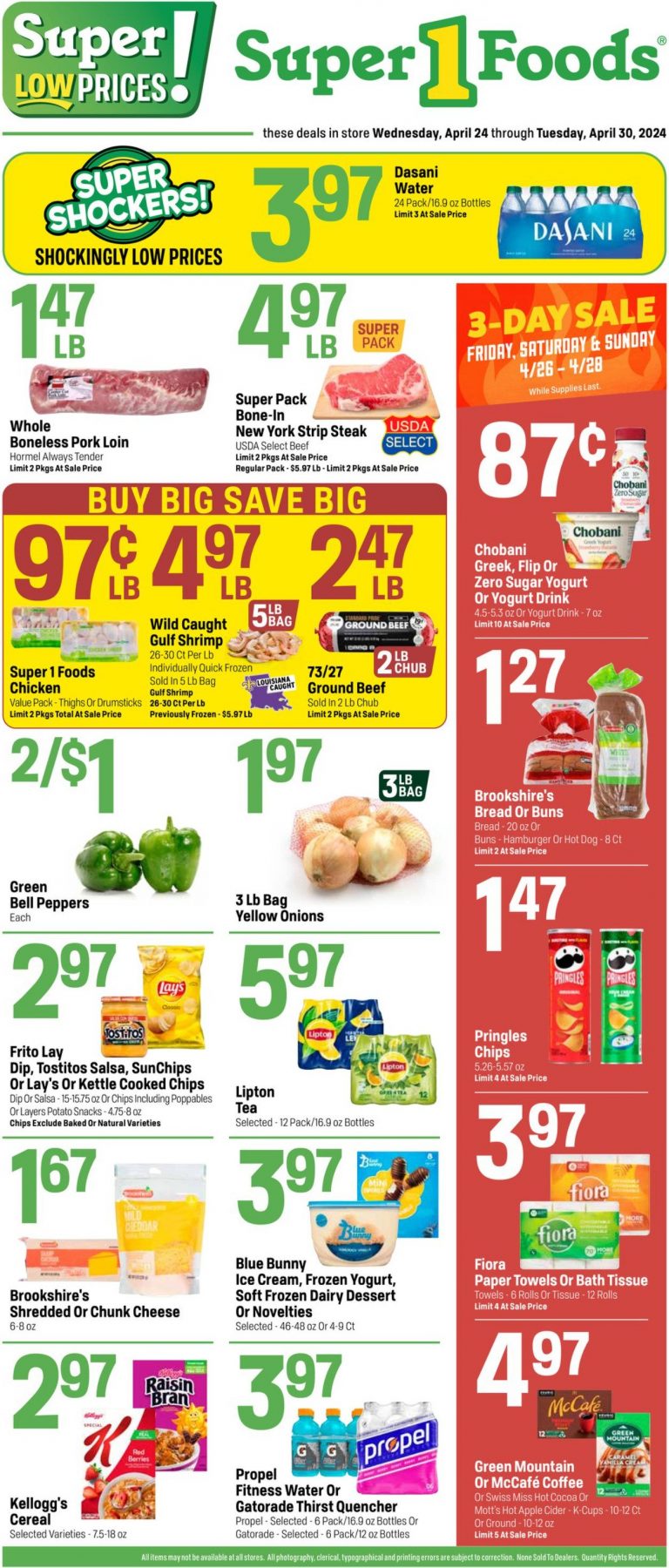 Super 1 Foods Weekly Ad Apr 24 – Apr 30, 2024