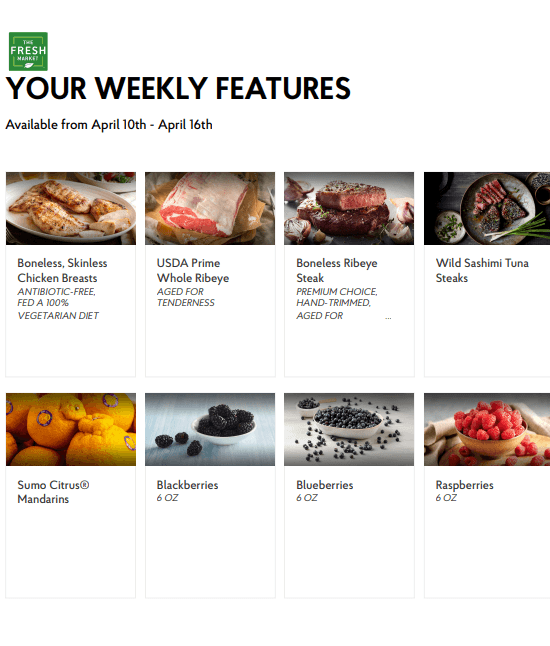 The Fresh Market Weekly Ad Apr 10 – Apr 16, 2024
