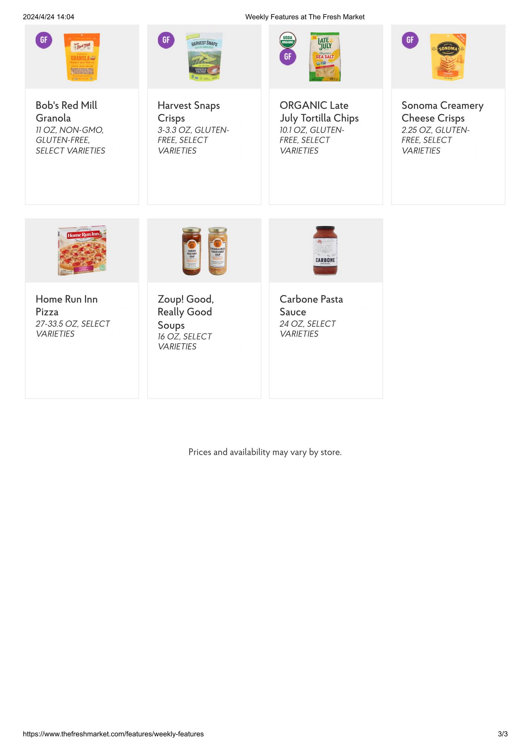 The Fresh Market Weekly Ad Apr 24 – Apr 30, 2024