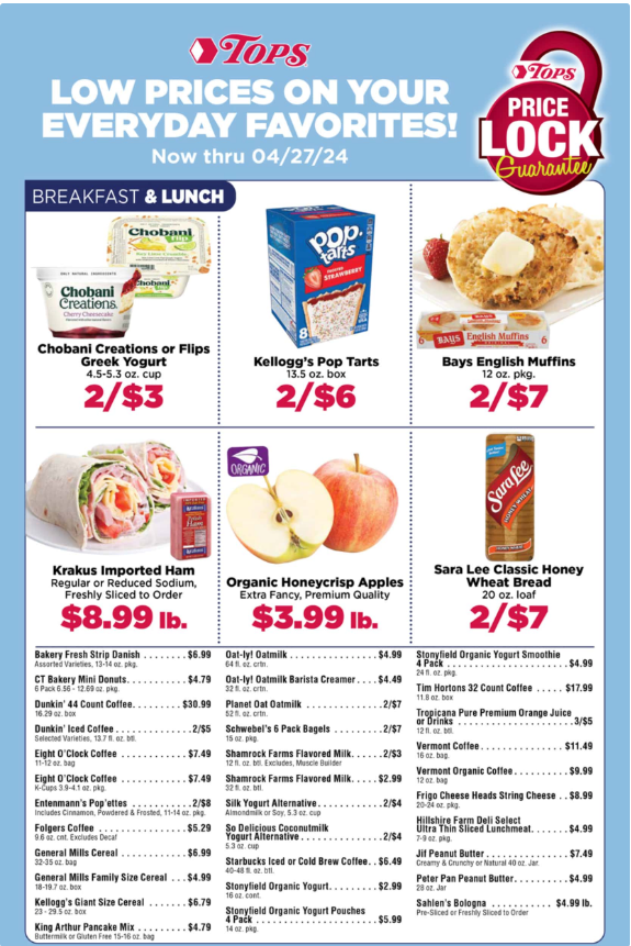 Tops Weekly Ad Apr 14 – Apr 20, 2024