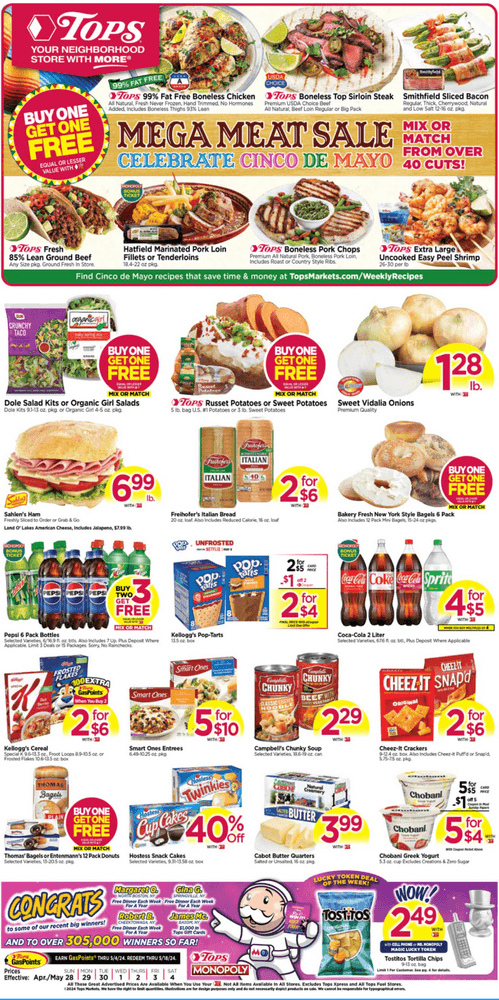 Tops Weekly Ad Apr 28 – May 04, 2024