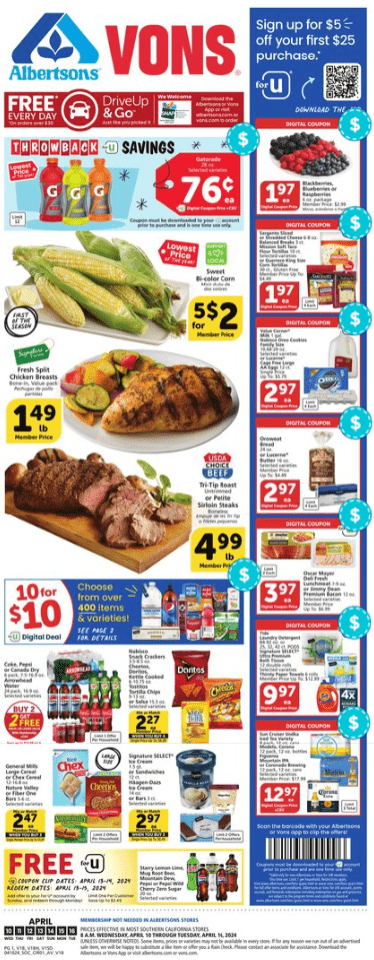 Vons Weekly Ad Apr 10 – Apr 16, 2024