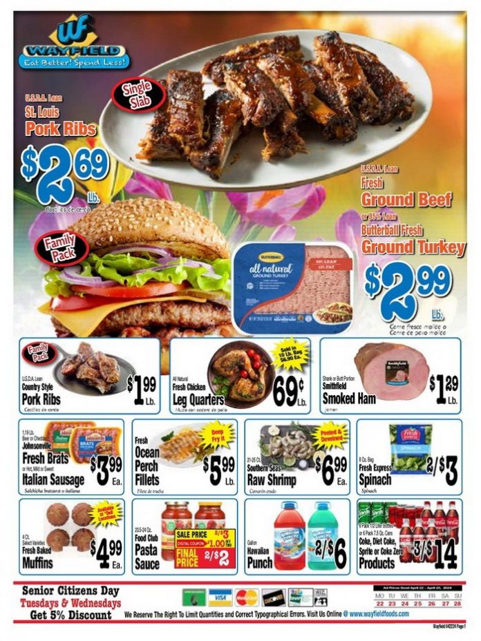Wayfield Foods Weekly Ad Apr 22 – Apr 28, 2024