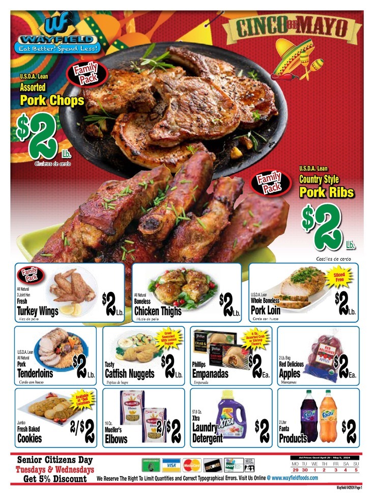 Wayfield Foods Weekly Ad Apr 29 – May 05, 2024