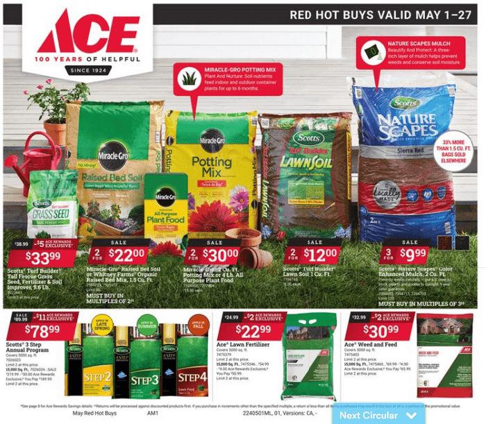 Ace Hardware Monthly Ad May 01 – May 27, 2024
