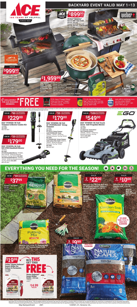 Ace Hardware Weekly Ad May 06 – May 13, 2024