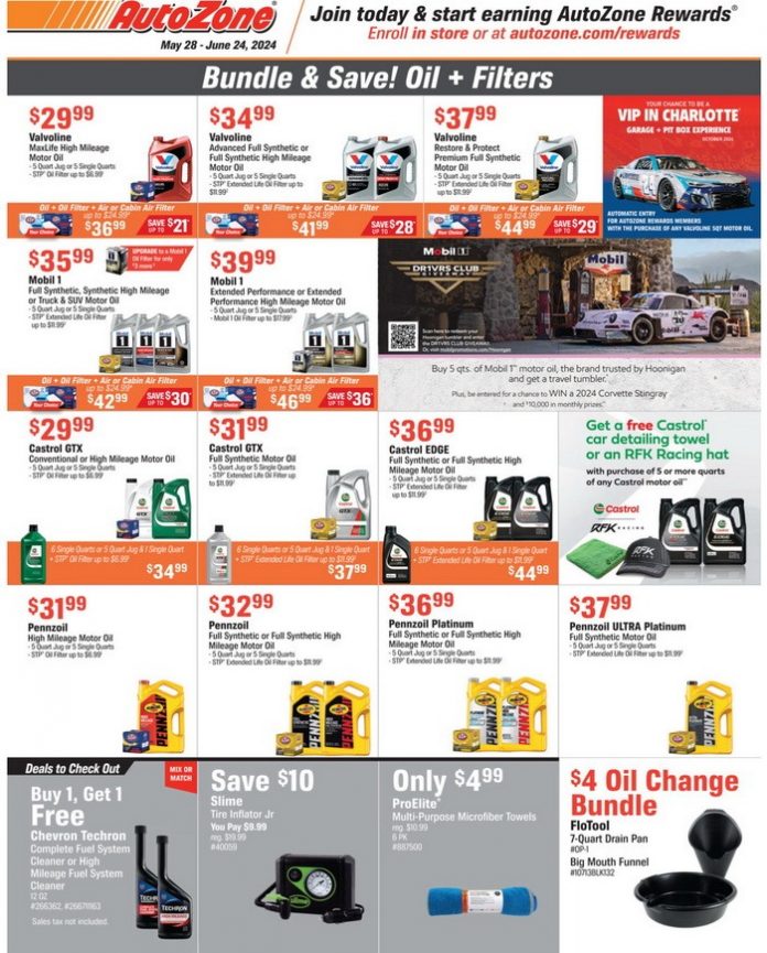 AutoZone Monthly Ad May 28 – Jun 24, 2024
