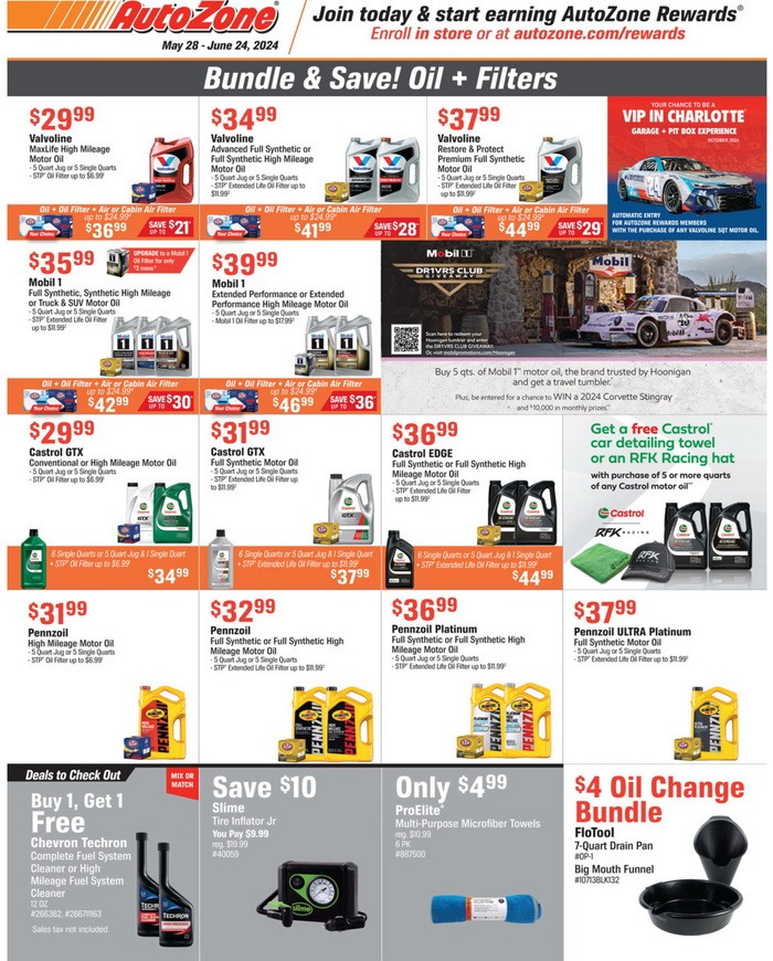 AutoZone Monthly Ad May 28 – Jun 24, 2024