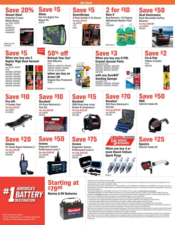 AutoZone Monthly Ad May 28 – Jun 24, 2024