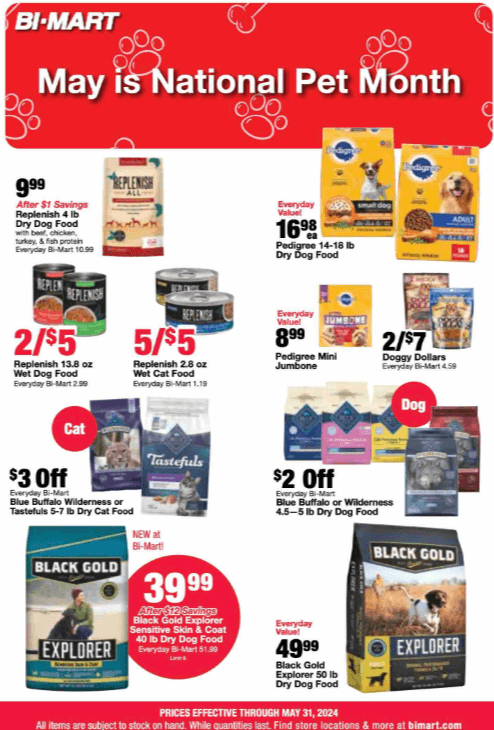 Bi-Mart Weekly Ad May 06 – May 31, 2024