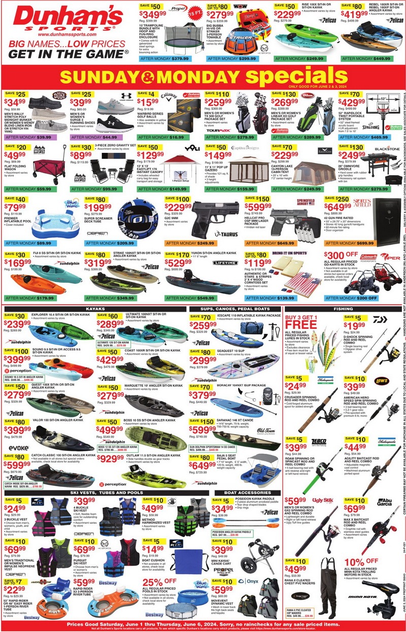 Dunham's Sports Weekly Ad Jun 01 – Jun 06, 2024