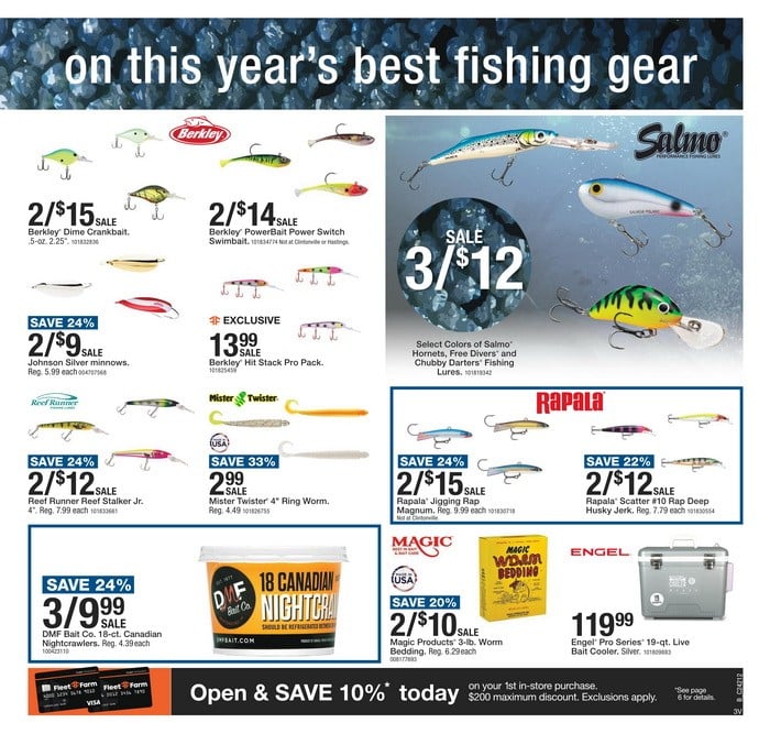 Fleet Farm Fishing Gear Sale May 16 – May 22, 2024