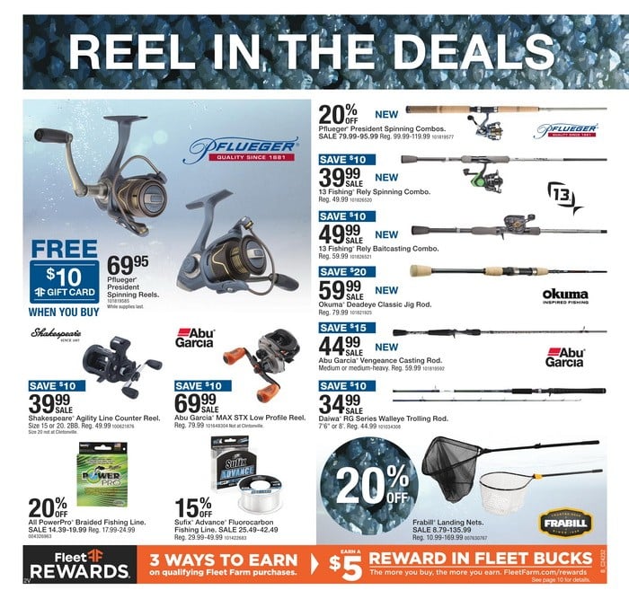 Fleet Farm Fishing Gear Sale May 30 – Jun 05, 2024