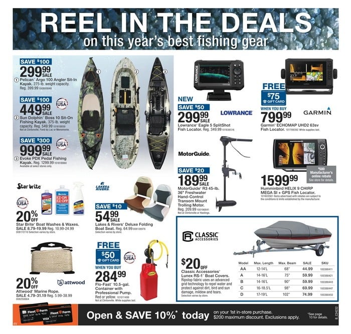 Fleet Farm Fishing Gear Sale May 30 – Jun 05, 2024