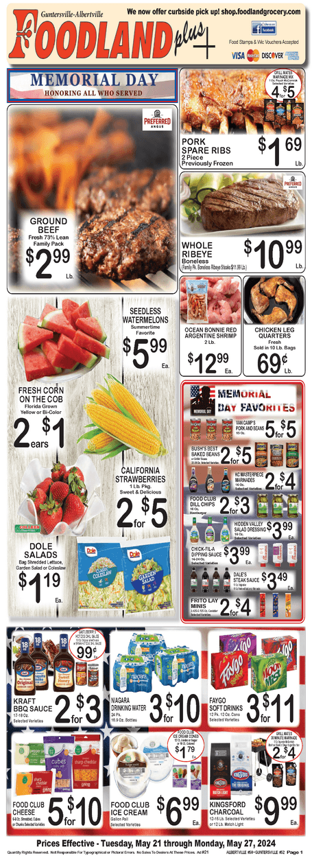 Foodland(US) Weekly Ad May 21 – May 27, 2024