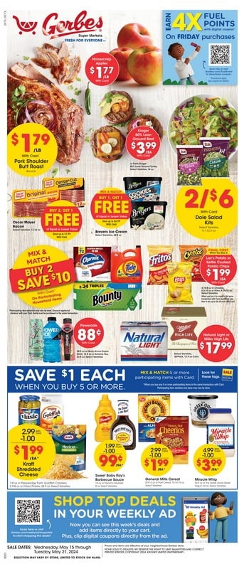 Gerbes Weekly Ad May 15 – May 21, 2024