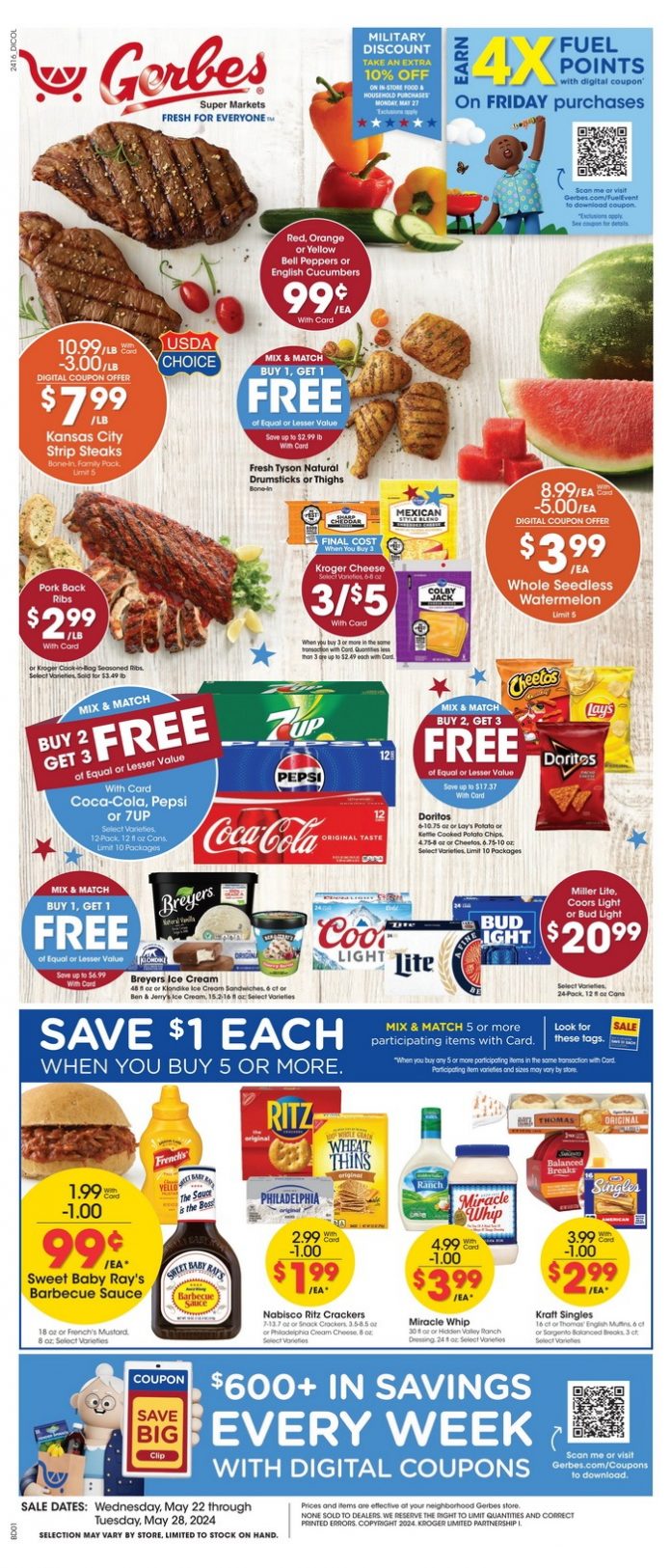 Gerbes Weekly Ad May 22 – May 28, 2024