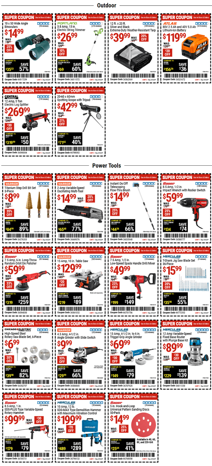 Harbor Freight Coupon Sale May 27 – Jun 06, 2024